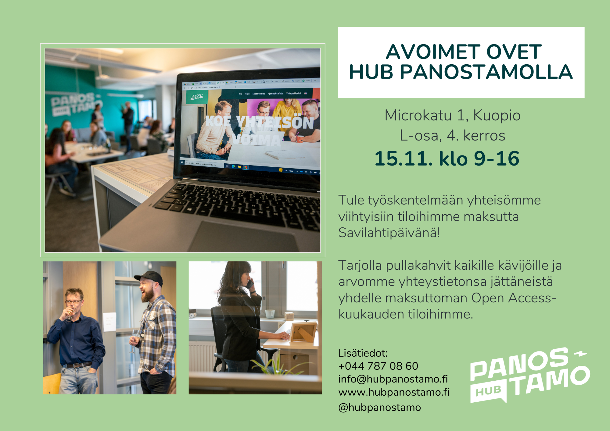 Avoimet ovet Hub Panostamolla (Savilahtipäivä) - Hub Panostamo